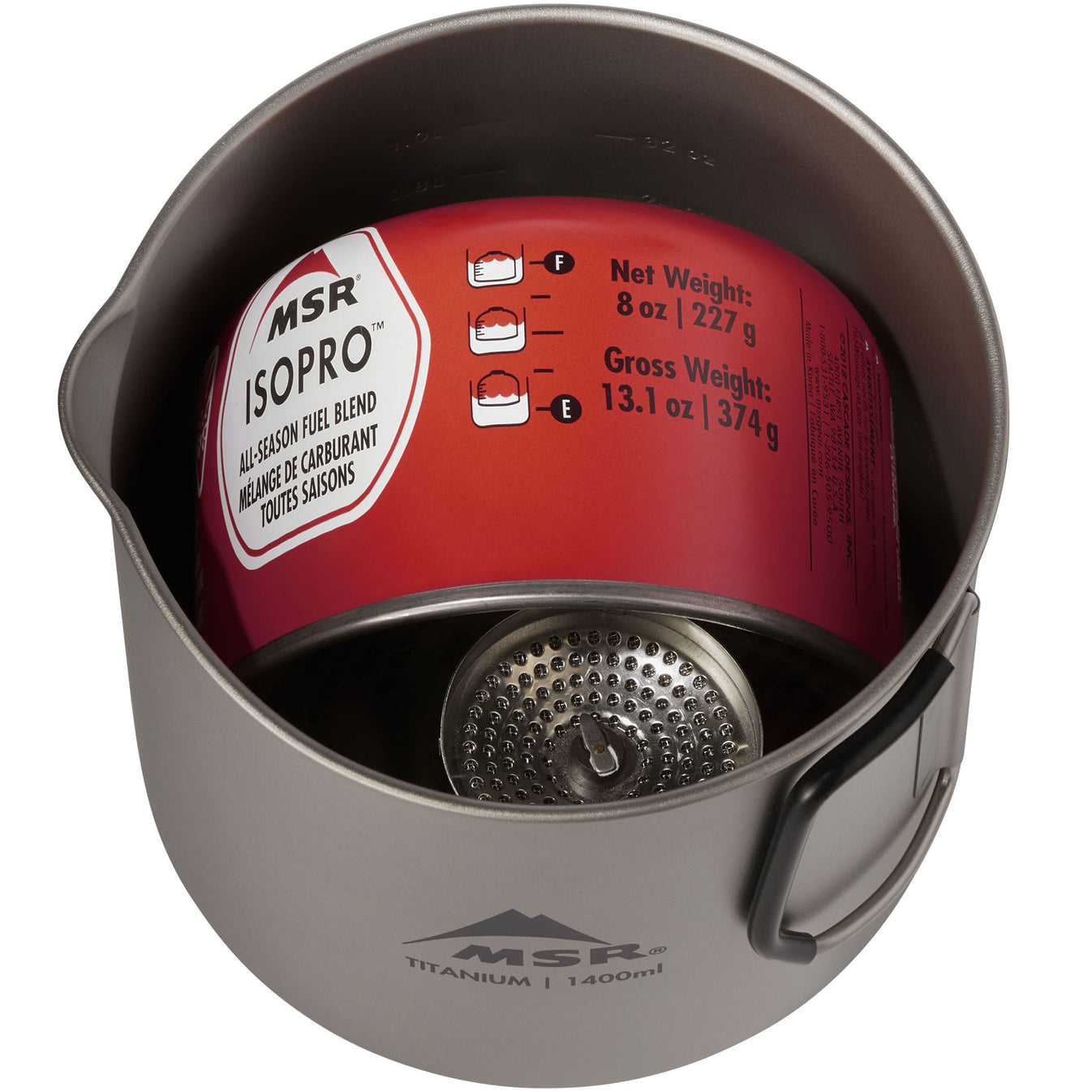 Titan Kettle 1400mL | Ultralight 2-Person Titanium Cook Pot | MSR ...