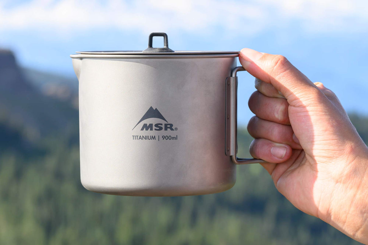 Titan Kettle 900mL | Ultralight 1-Person Titanium Cook Pot | MSR ...